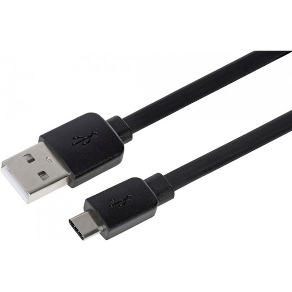 USB კაბელი 2E USB 2.0 to Type-C Flat Single Molding Type 1m Black | 2E-CCTPVC-1MBL | 2E-CCTPVC ...